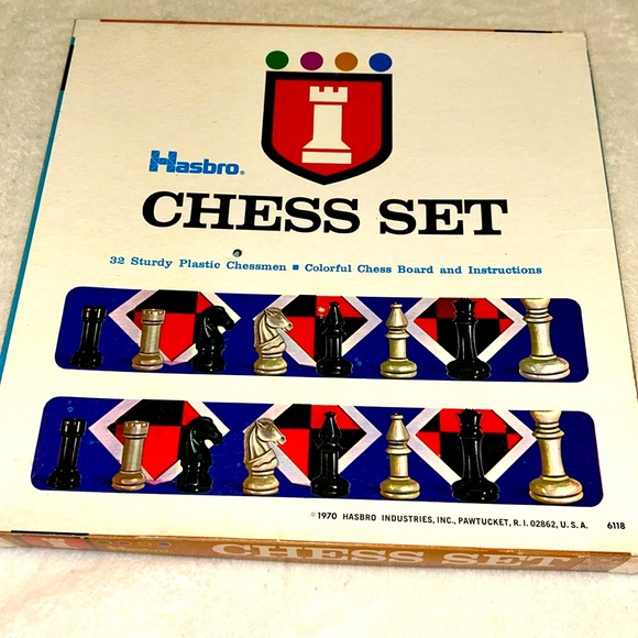 Hasbro | Games | Vintage Hasbro Chess Set 97 Complete With All The ...